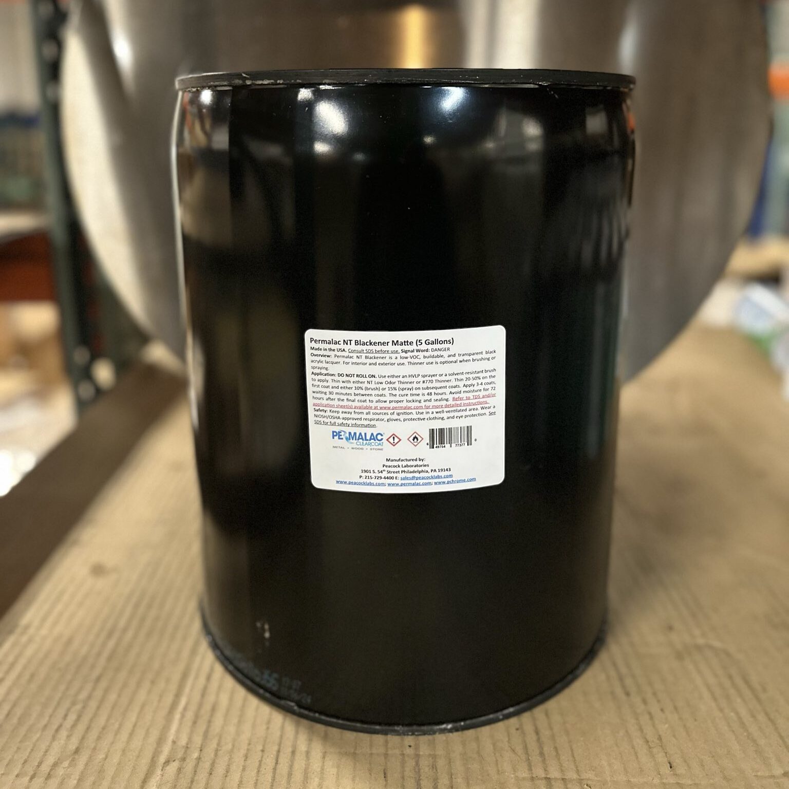 Permalac NT Blackener Matte (5 Gallons) - Permalac.com